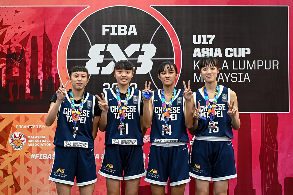 台灣女籃FIBA U17 3X3 亞洲盃勇奪銅牌 → TBO Taiwan | 紀路臺灣